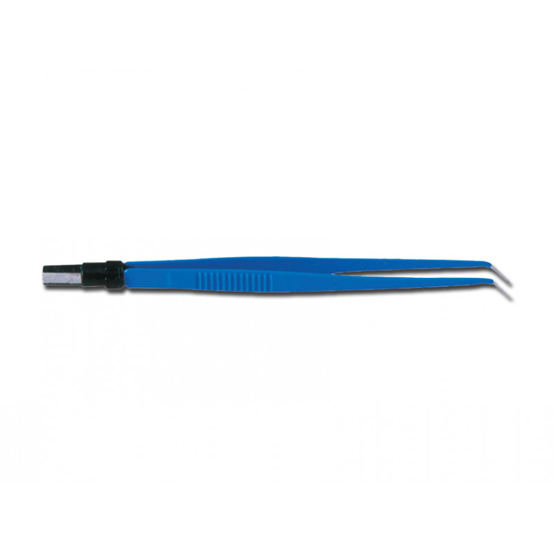 BIPOLAR FORCEPS - angled - 1 mm round points