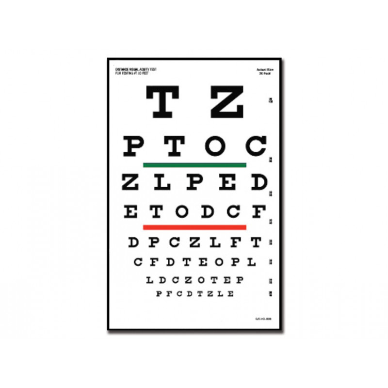 SNELLEN OPTOMETRIC CHART