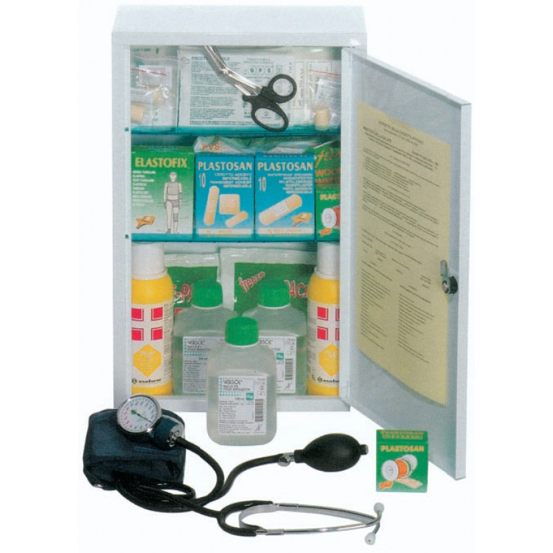 FIRST AID CASE - LARGE KIT - metal cabinet